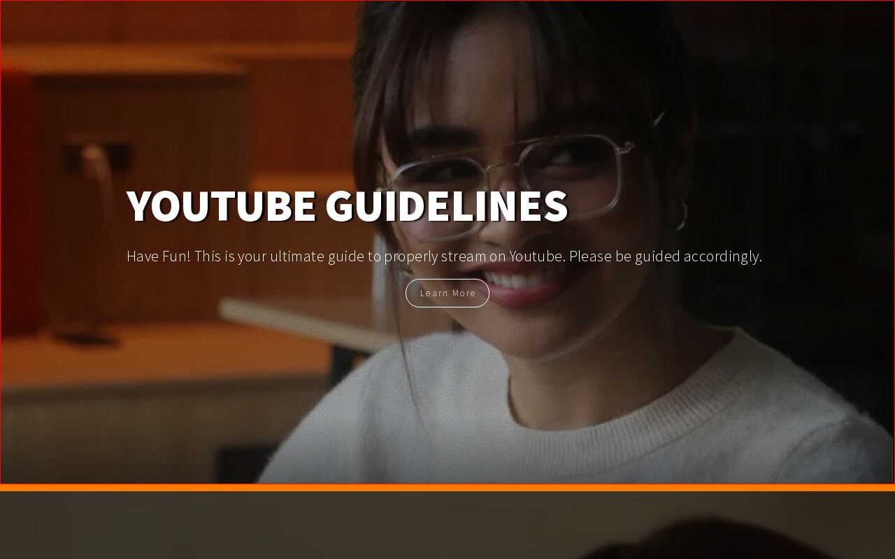 YOUTUBE GUIDELINES